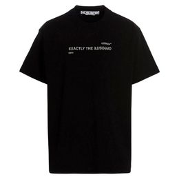 Off-White Spiral Opposite Over Kurzarm-t-shirt Schwarz
