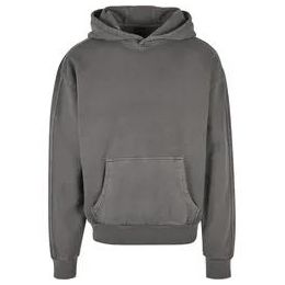 Kapuzensweatshirt Urban Classics "Urban Classics Herren Heavy Terry Garment Dye Hoody", Herren, Gr. XL, schwarzshadow, 100% Baumwolle, unifarben, Sweatshirts