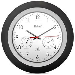 MEBUS 19449 Funk-Wanduhr mitThermo-/Hygrom.