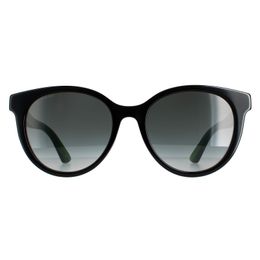Gucci Round WoHommes Black avec Green and Red Grey Gradient GG0702SKn Lunettes de soleil