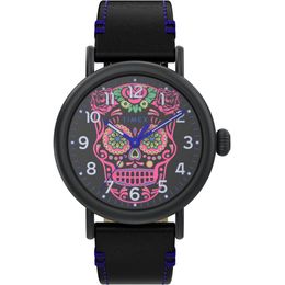 Timex Waterbury Standard Dia De Los Muertos Schwarz Herren Armbanduhr TW2V67600