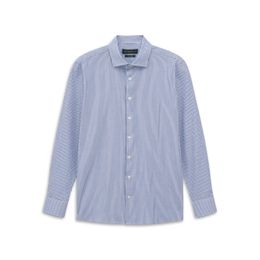 Bugatti Herren Hemd gestreift Modern Fit Seersucker