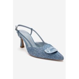 Levia Geflochtener Slingback-Pump mit spitzer Zehenpartie