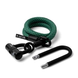 texlock eyelet UX-lock spring green 100 cm - Seil mit B&uuml;gelschloss - Fahrradschloss Textilschloss