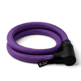 texlock orbit urban violet 120 cm - Seilschloss mit Schlie&szlig;zylinder - Fahrradschloss Textilschloss