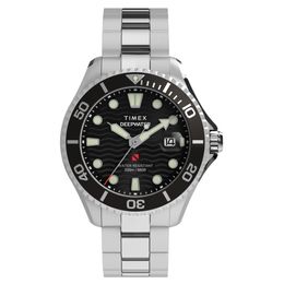 Timex Deep Water Meridian Silber Herren Armbanduhr TW2W82000