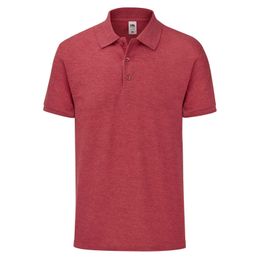 Fruit of the Loom - Poloshirt f&uuml;r Herren (Rot meliert)