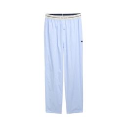 Tom Tailor Herren Pyjama-Hose aus Baumwolle, blau, Gestreift, Gr. 54