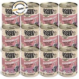 Dogs'n Tiger Gl&uuml;cksbringer Rind & Lamm 12x400 g