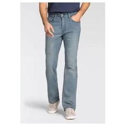Levi's Bootcut-Jeans LEVI'S "527 SLIM BOOT CUT", Herren, Gr. 38, L&auml;nge 32, blau (here we stop), Denim/Jeans, Obermaterial: 99% Baumwolle, 1% Elasthan, slim fit, Jeans, in cleaner Waschung