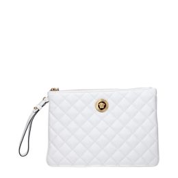 Versace Blaue Leder-Clutch