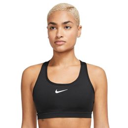 Nike Swoosh Med Sports Bra Bekleidung Damen schwarz