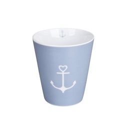 Krasilnikoff Happy Mug Anchor 330 ml, Dusty Blue skandinavische Deko Online Shop