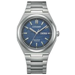 Citizen Silber Herren Armbanduhr AW0130-85LC