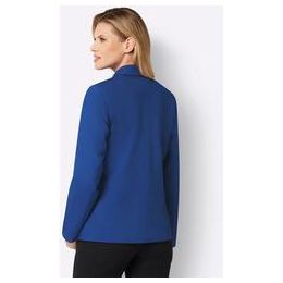 Jackenblazer Classic Basics "Blazer", Damen, Gr. 40, blau (royalblau), 100% Polyester, Blazer