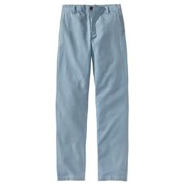 Chinohose John Devin "regular-fit, lange Oxford Hose", Damen, Gr. 34, L&auml;nge 30, blau (hellblau), Web, Obermaterial: 98% Baumwolle, 2% Elasthan, unifarben, regular fit lang, Hosen Chinohose, aus elastischer Baumwoll-Qualit&auml;t