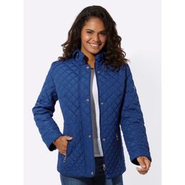 WITT Damen Steppjacke mit kn&ouml;pfbarer Innentasche, royalblau, Gr&ouml;&szlig;e 36