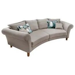 Big-Sofa Home Affaire "Tassilo geschwungene Formensprache, bequem, Mega Sofa, Breite 350cm", grau (hellgrau), B:350cm H:95cm T:110cm, 100% Polyester, Sofas, Big-Sofa