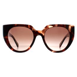 Prada PR14WS 01R0A6 Sonnenbrille mit karamellfarbenem Schildpatt und puderbraunem Farbverlauf