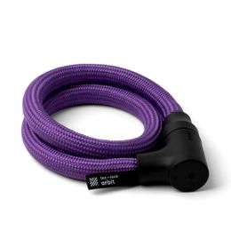 texlock orbit urban violet 100 cm - Seilschloss mit Schlie&szlig;zylinder - Fahrradschloss Textilschloss