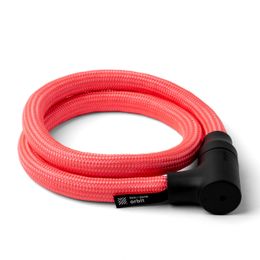 texlock orbit pink lemonade 120 cm - Seilschloss mit Schlie&szlig;zylinder - Fahrradschloss Textilschloss
