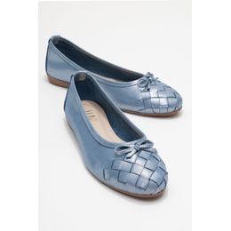 Nopos Leder Cap-Toe Ballerina