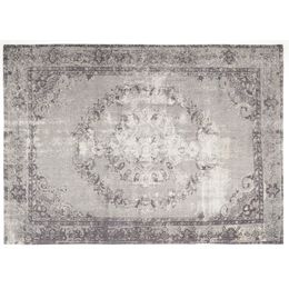Faktorei Vintage-Teppich VAN DYCK mit Fransen 170 x 240 cm, grau skandinavische Deko Online Shop