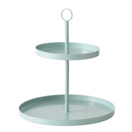 Boltze Etagere Samina aus Metall 34 cm, &Oslash; 30 cm, t&uuml;rkis skandinavische Deko Online Shop