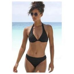 B&uuml;gel-Bikini s.Oliver "Naila", Damen, Gr. 44, Cup C, schwarz, Microfaser, Polyamid, Strukturmuster, Bikini-Sets B&uuml;gel-Bikini, mit Struktur, Topseller