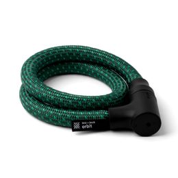 texlock orbit spring green 100 cm - Seilschloss mit Schlie&szlig;zylinder - Fahrradschloss Textilschloss