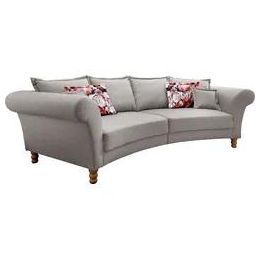 Big-Sofa Home Affaire "Tassilo geschwungene Formensprache, bequem, Mega Sofa, Breite 350cm", grau, B:350cm H:95cm T:110cm, 100% Polyester, Sofas, Big-Sofa
