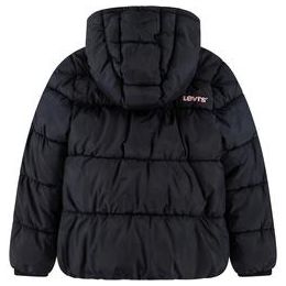 Levi's Winterjacke LEVI'S KIDS "LVG CORE BATWING PUFFER", M&auml;dchen, Gr. 16 (164), schwarz (caviar), Web, Obermaterial: 100% Polyester, unifarben, regular fit normal, elastischer Bund, Jacken Winterjacke, for GIRLS