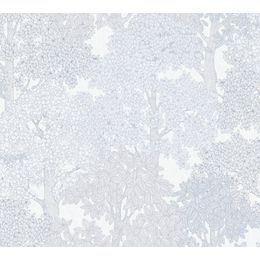 Vliestapete ARCHITECTS PAPER "Floral Impression", grau (grau wei&szlig;), B:0,53m L:10,05m, Vlies, Tapeten, Blumentapete Tapete Wald Tapeten Wohnzimmer Schlafzimmer K&uuml;che Design