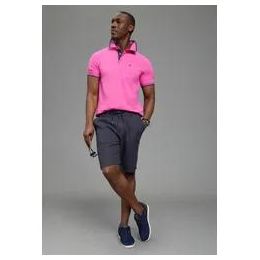 Poloshirt DELMAO "Neue Kollektion", Herren, Gr. 4XL (68/70), pink, Piqu&eacute;, Obermaterial: 100% Baumwolle, kontrastfarbene Details, normal, angesetztes B&uuml;ndchen, Shirts, normale Passform, Kurzarm, mit Stickerei