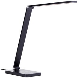 Brilliant LED Tischleuchte "Florence", schwarz, H: 37cm, 1 Stk., Leuchten, 38 x 11 x 34 cm, 610 lm, 2700-6500K, 3-Stufen dimmbar, USB, schwenkbar, LED Tischleuchte