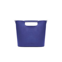 Schultertasche Gretchen "Crocus Shoulderbag", Damen, Gr. B/H/T: 13,5cm x 27cm x 33cm, blau (royalblau), Leder, unifarben, Taschen Schultertasche, aus italienischem Rindsleder