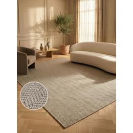 Teppich OTTO HOME "Nollan, In- und Outdoor geeignet, Balkon, Camping", beige, B:77cm H:8mm L:150cm, Kunstfaser, Teppiche, Teppich, Wetterfest & UV-best&auml;ndig, Esszimmer, Wohnzimmer