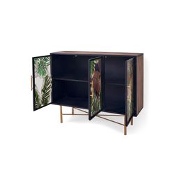bonprix Sideboard, beige, Gr.80,5x100 cm, Sideboard mit handbemalten Glast&uuml;ren