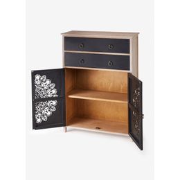 bonprix Kommode, schwarz, Gr.108x80 cm, Dielenschrank