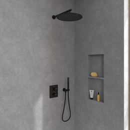 Villeroy & Boch Villeroy & Boch Universal Duschsystem, mit Thermostat und runder Kopfbrause, TVD000653000K5#SET2,