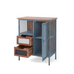 bonprix Kommode Spindoptik, blau, Gr.72x60 cm, Kommode im Industrial Style