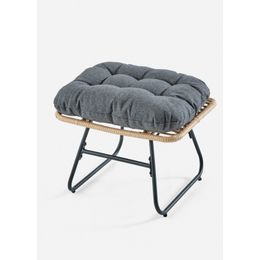 bonprix Gartenm&ouml;bel Set (2-tlg. Set), grau, Gr.Onesize, Pure Entspannung mit diesem Sessel und Hocker