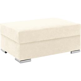 Hocker Collection AB "John, B: 100 cm", beige (natur), B:100cm H:40cm T:70cm, Luxus-Microfaser 2 (100% Polyester);Microfaser PRIMABELLE (100% Polyester);Luxus-Microfaser 1 (100% Polyester), Hocker, Hocker, optional Federkernpolsterung
