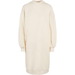Shirtkleid Urban Classics "Urban Classics Damen", Damen, Gr. S, US-Gr&ouml;&szlig;en, sandwei&szlig;, 100% Baumwolle, unifarben, oversize, Rundhals, Kleider Shirtkleid