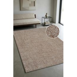 Teppich OTTO HOME "Lennor, In- und Outdoor geeignet, Balkon, Camping", beige meliert, B:80cm H:8mm L:150cm, Kunstfaser, Teppiche, Teppich, Wetterfest & UV-best&auml;ndig, meliert, Esszimmer, Wohnzimmer