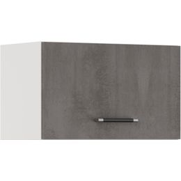 Klapph&auml;ngeschrank IMPULS K&Uuml;CHEN "Prag", In zwei Breiten f&uuml;r eine flexible Nutzung,, H&ouml;he: 35,7 cm", grau (beton, optik schiefer dunkelgrau), B:60cm H:35,7cm T:34,2cm, Dekorfolie, Holzwerkstoff, Schr&auml;nke, vormontiert, mit Klappe