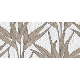 Fototapete ARCHITECTS PAPER "Atelier 47 White Paper Leaves 1", bunt (wei&szlig;, braun, schwarz), B:6m L:2,7m, Vlies, Tapeten, Vlies, Wand, Schr&auml;ge, Decke