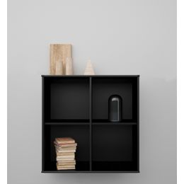 B&uuml;cherregal HAMMEL FURNITURE "Mistral KUBUS Wandregal &ndash; hochwertig & flexibel, langlebig", schwarz, B:69cm H:69cm T:27cm, Holzwerkstoff, Massivholz, Regale, B&uuml;cherregal, Modernes Designregal &ndash; stehend oder h&auml;ngend &ndash; T:27 cm
