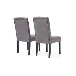 bonprix Stuhl (2er Pack), grau, Gr.96x47 cm, Polsterstuhl im 2er Pack, ideal f&uuml;r ausgedehnte Mahlzeiten im Esszimmer!