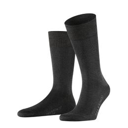 Socken Falke "Cool 24/7", Damen, Gr. 49-50, anthra.mel, Baumwollmischung, unifarben, normal, Socken Socken, Feuchtigkeitsregulierend, Klimaaktivsohle, Uni